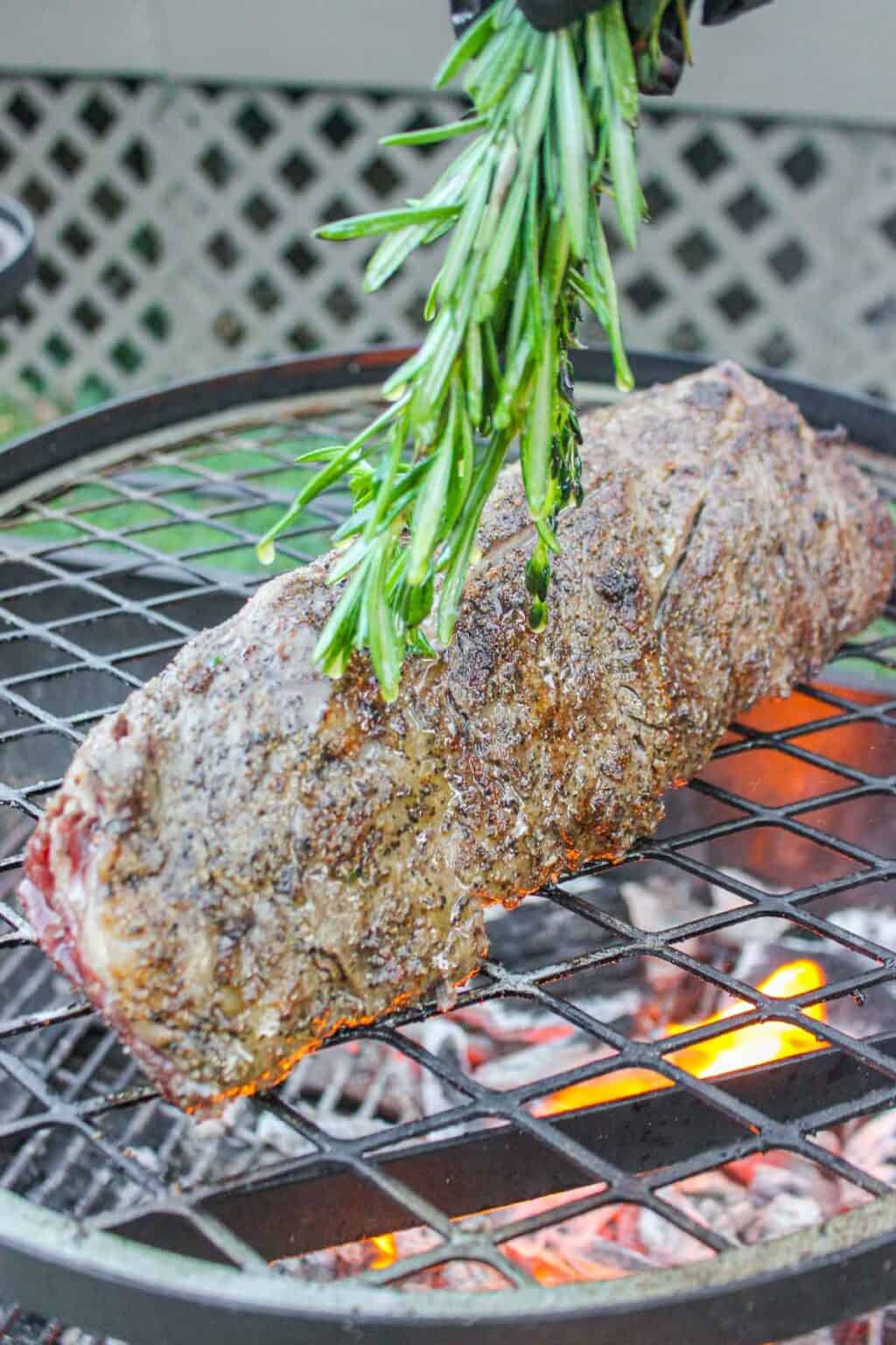 Garlic Herb Beef Tenderloin - Over The Fire Cooking