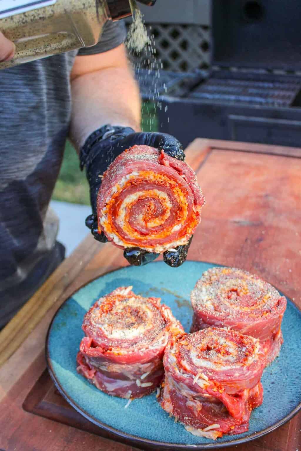 Italian Beef Pinwheels - Over The Fire Cooking