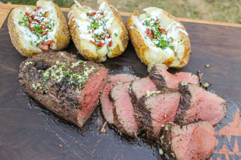 Garlic Herb Beef Tenderloin - Over The Fire Cooking