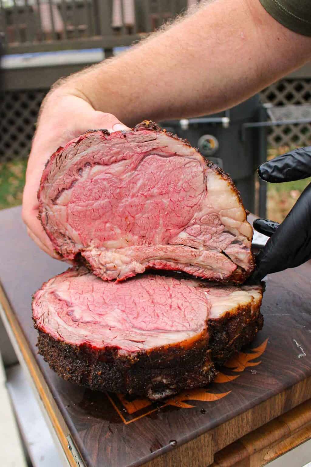 Rotisserie Prime Rib with Beef Tallow Injection - Over The Fire Cooking