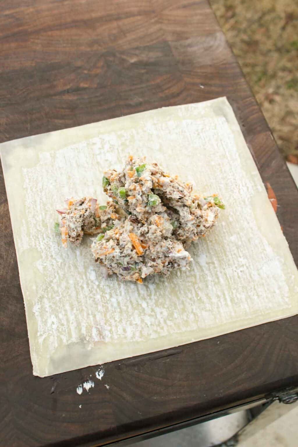 Jalapeno Popper Egg Rolls - Over The Fire Cooking
