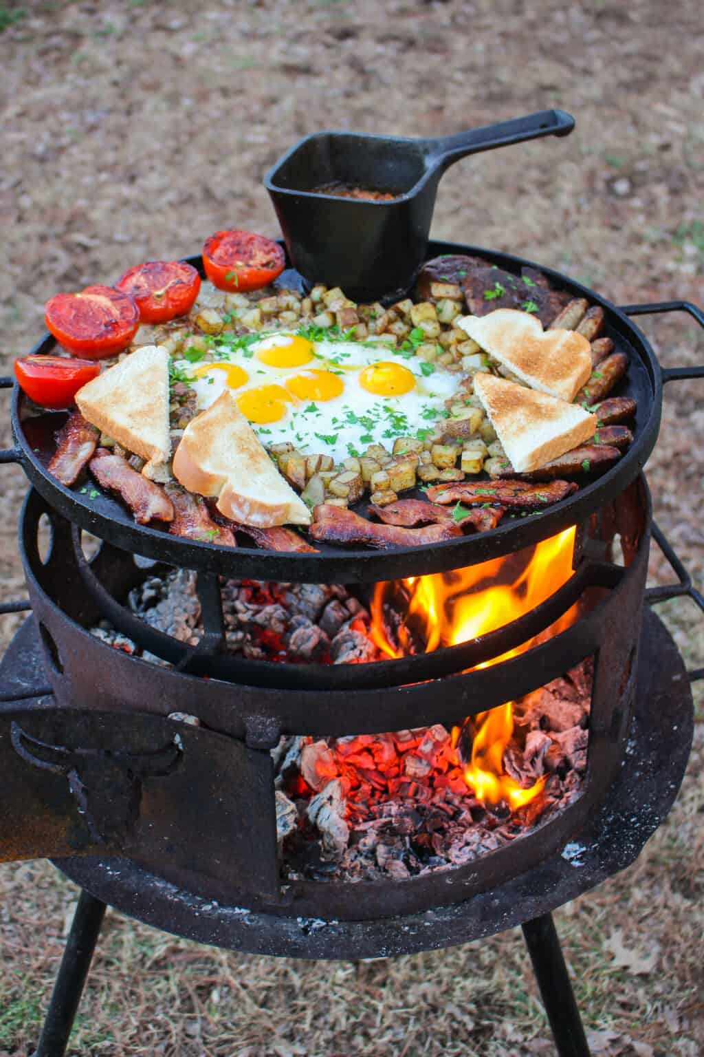 Breakfast Fry Up - Over The Fire Cooking