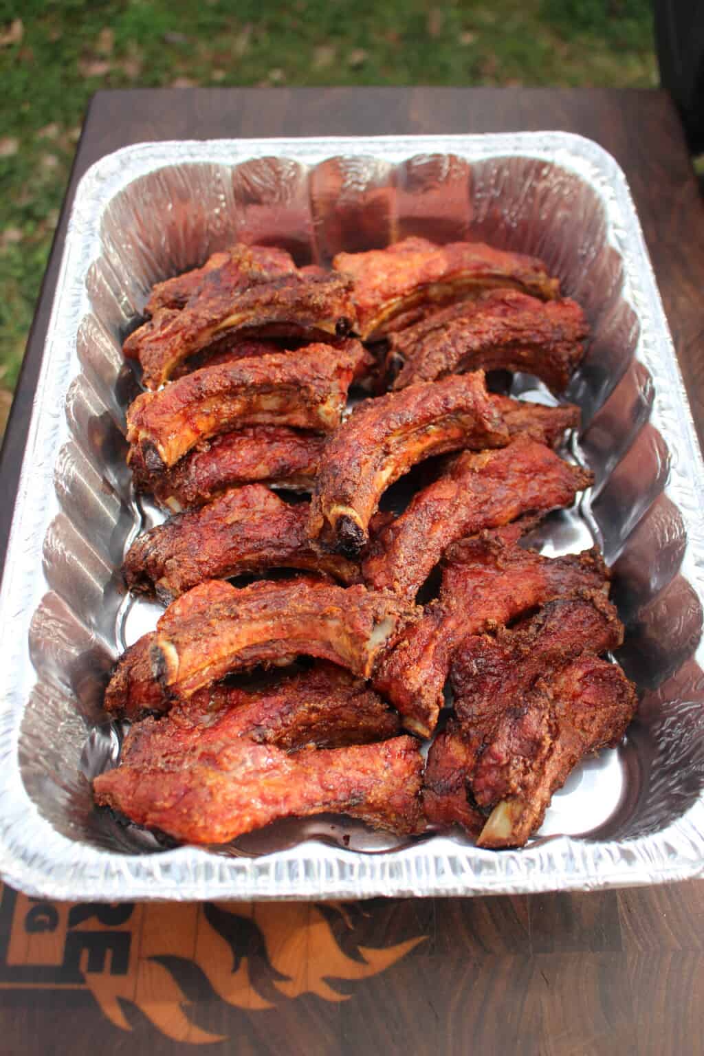 Smoked Party Ribs - Over The Fire Cooking