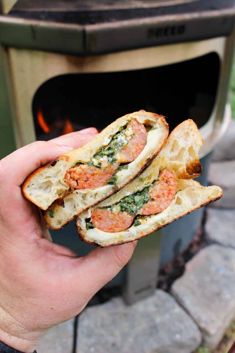 Pizza Sandwich - Over The Fire Cooking