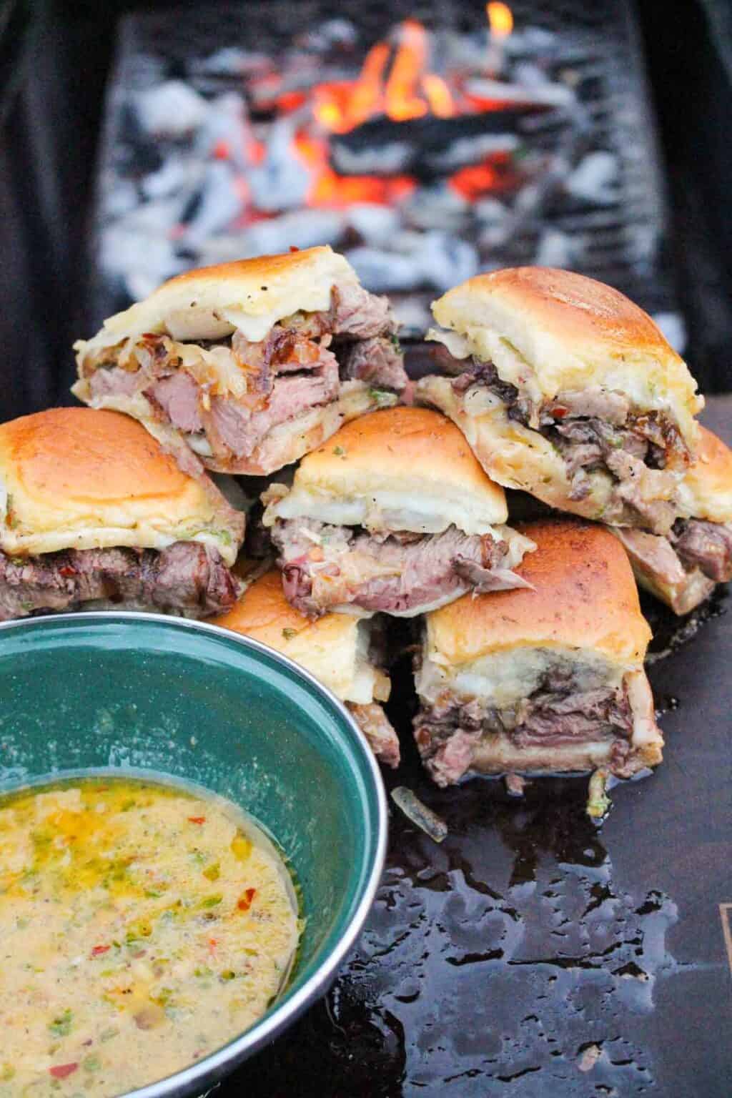 Hot Honey Ranch Sliders - Over The Fire Cooking