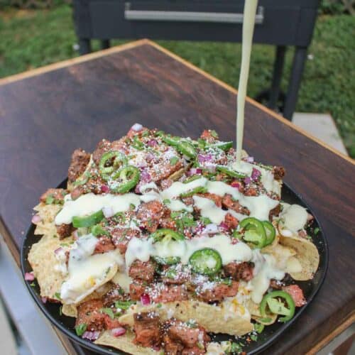 Steak Elote Nachos - Over The Fire Cooking