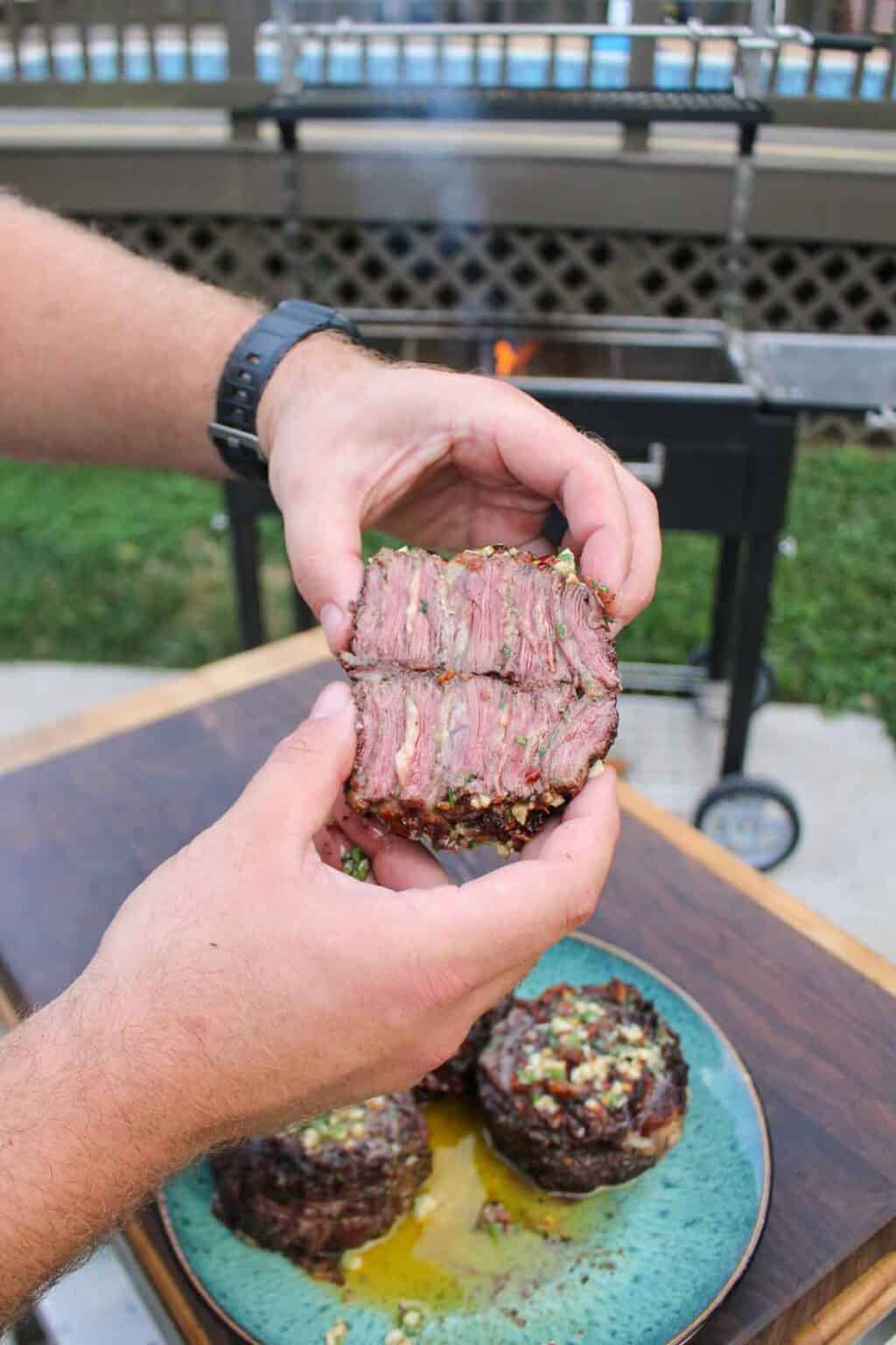 Steak Pinwheels with Cowboy Butter - Over The Fire Cooking