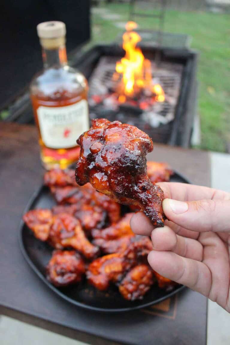Whisky Brined Chicken Wings - Over The Fire Cooking