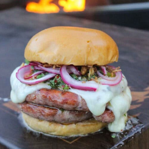 Choripan Burger - Over The Fire Cooking
