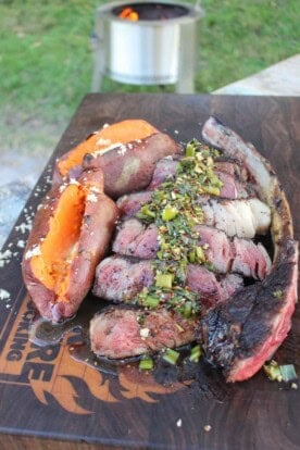 Hanging Tomahawk Steak - Over The Fire Cooking