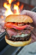 Surf and Turf Burgers - Over The Fire Cooking