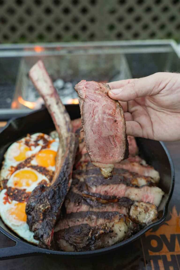 Triple Seared Steak - Over The Fire Cooking
