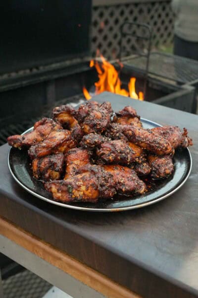 Hot Honey Wings - Over The Fire Cooking