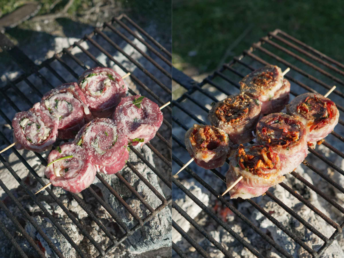 Pork Pinwheels - Over The Fire Cooking