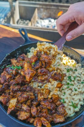 BBQ Mac & Cheese - Over The Fire Cooking
