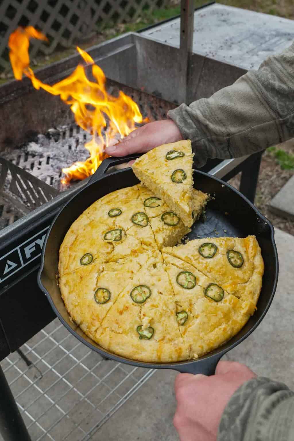 Jalapeño Cornbread - Over The Fire Cooking