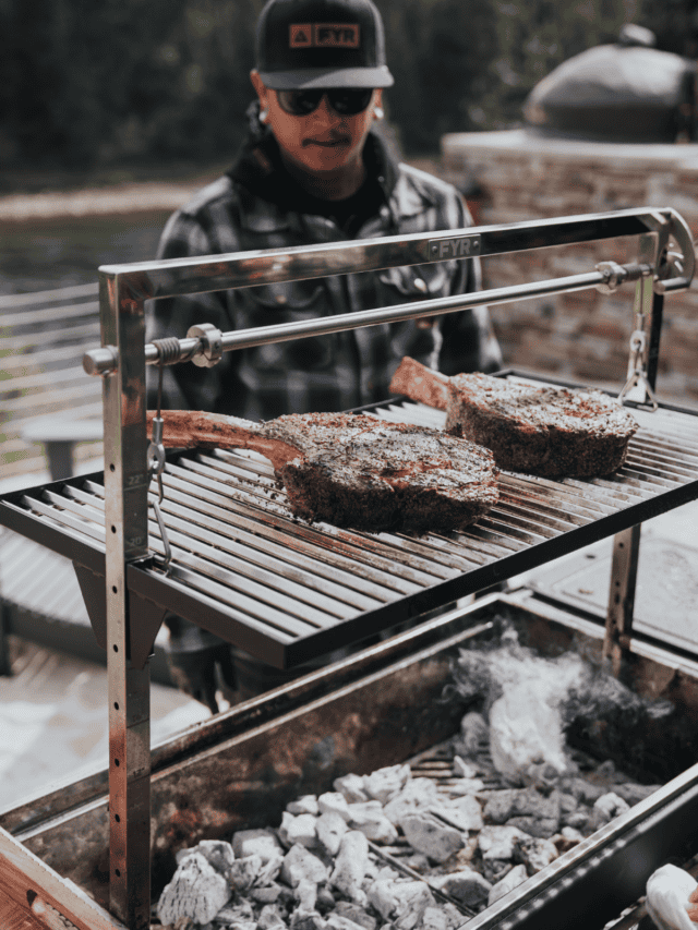 Hanging Tomahawk Steak - Over The Fire Cooking