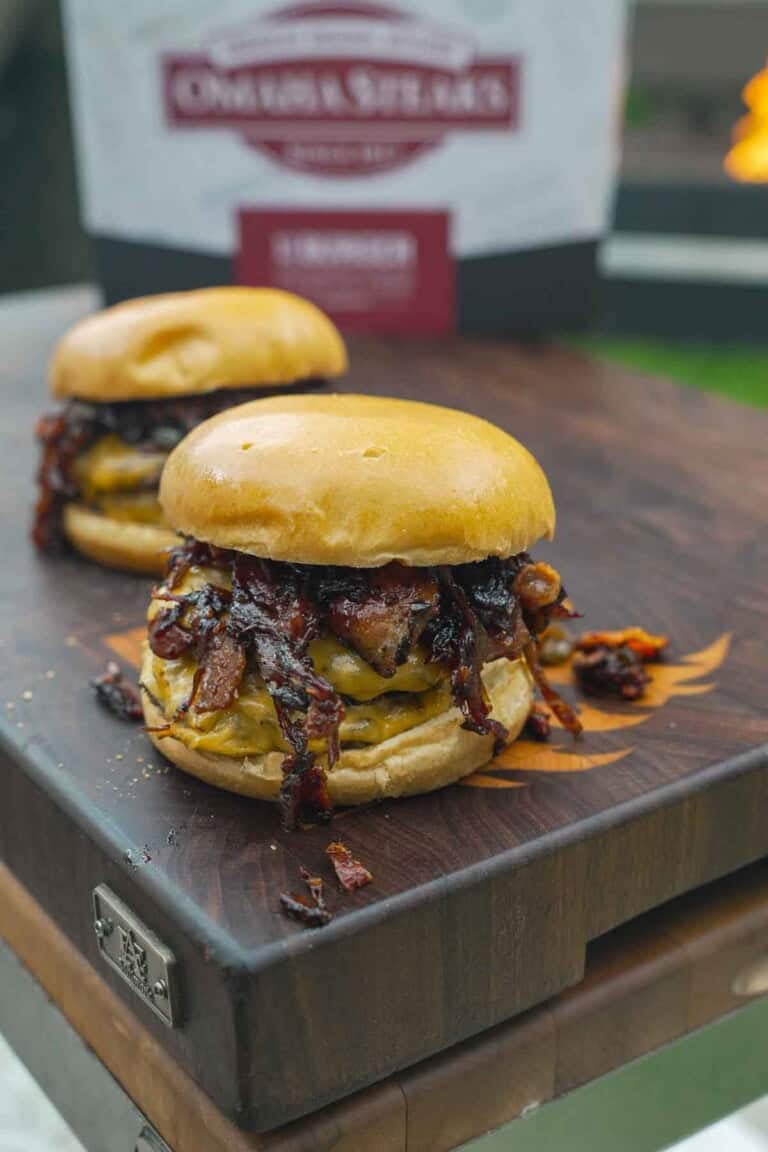 Bacon Jam Burgers - Over The Fire Cooking