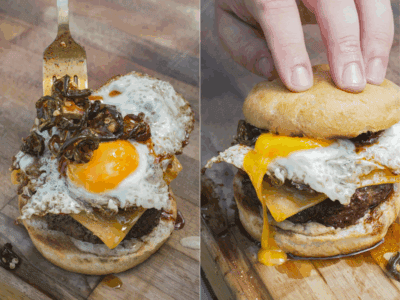 Cowboy Candy Burger - Over The Fire Cooking