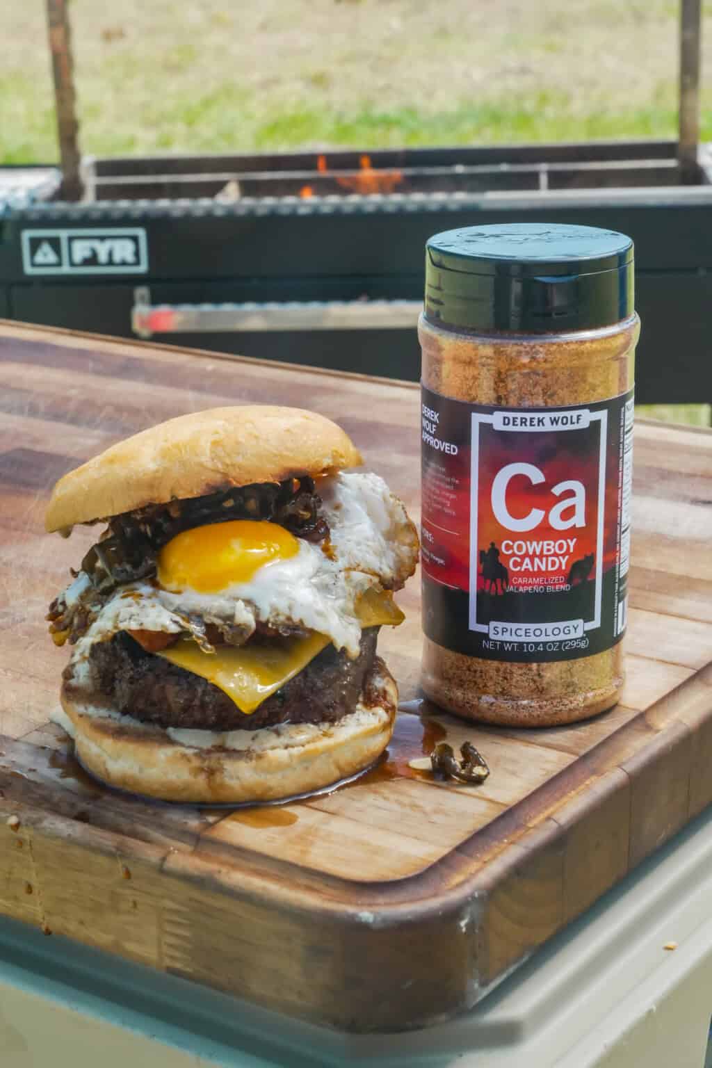 Cowboy Candy Burger - Over The Fire Cooking