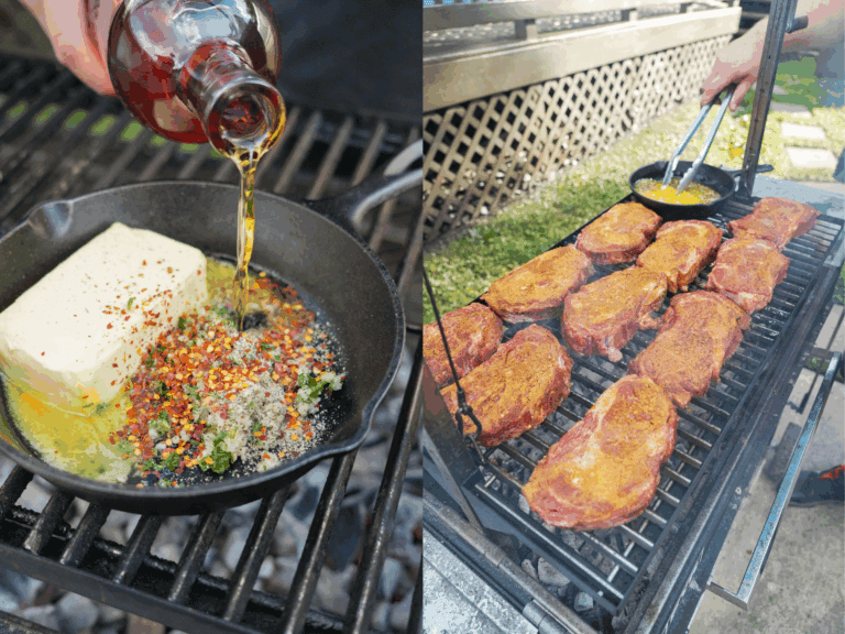 Bourbon Butter for Grilled Steaks - Over The Fire Cooking
