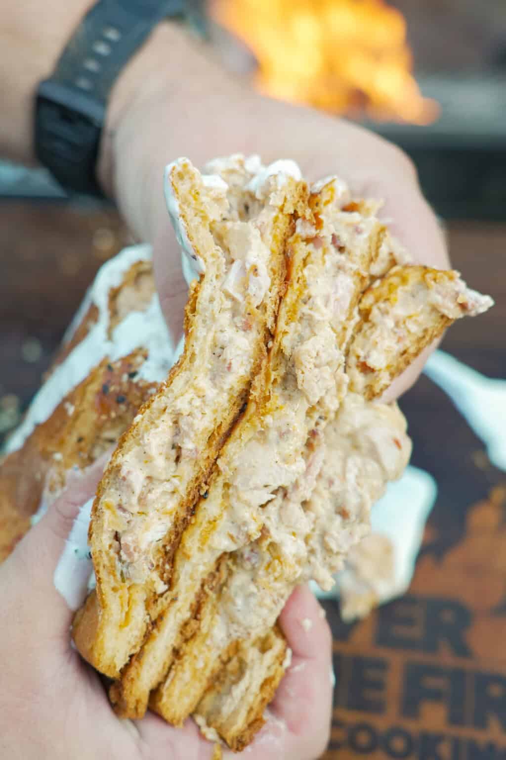 Chicken Bacon Ranch Hot Pocket - Over The Fire Cooking