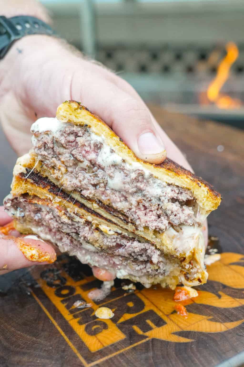 Pizza Smashburger - Over The Fire Cooking