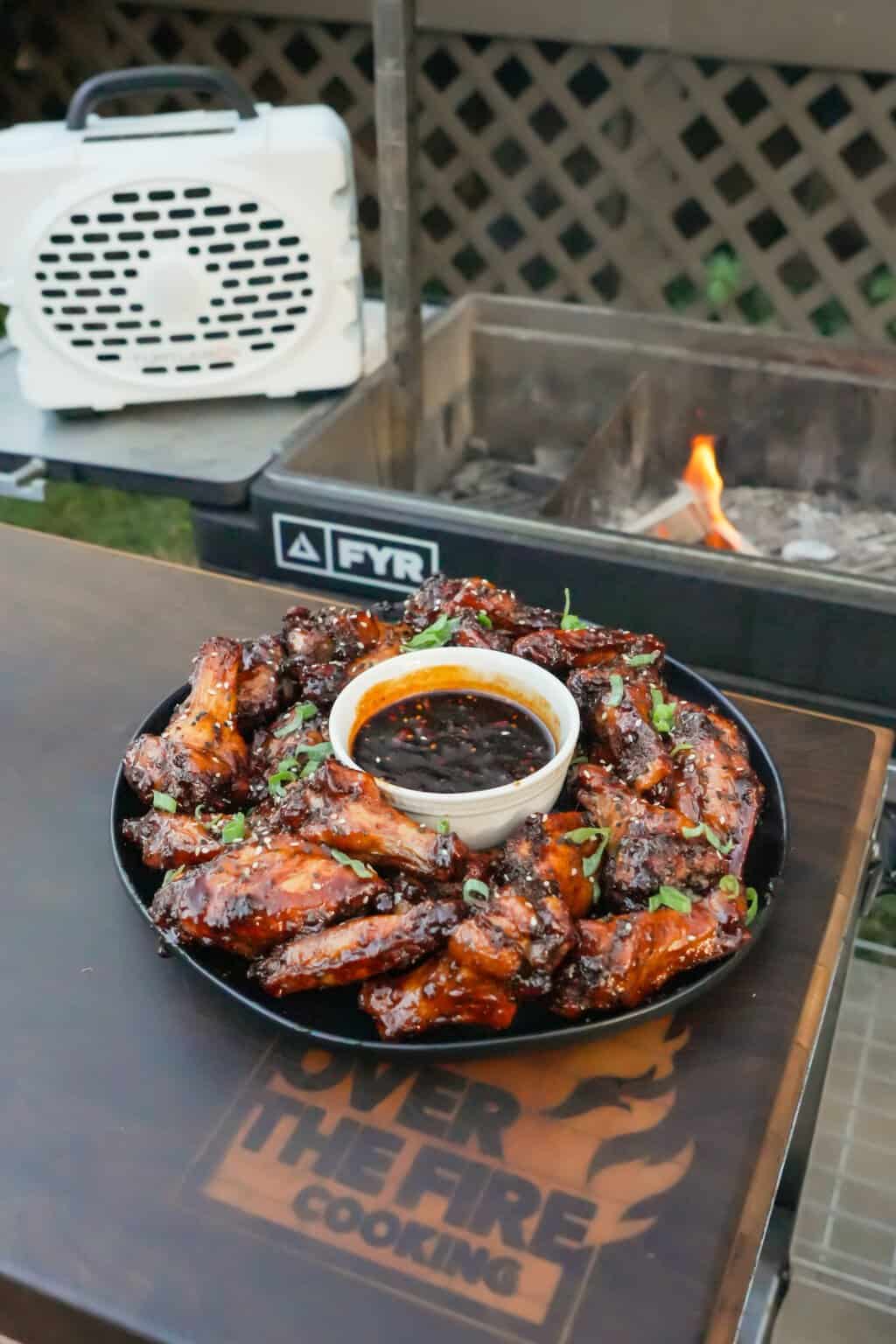 Honey Korean Gochujang Wings - Over The Fire Cooking