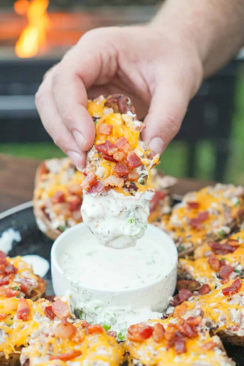 Fried Potato Skins - Over The Fire Cooking